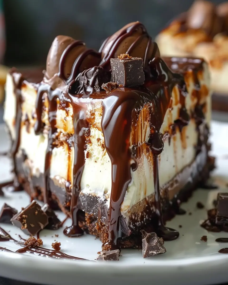 Hot Fudge Sundae Brownie Cheesecake