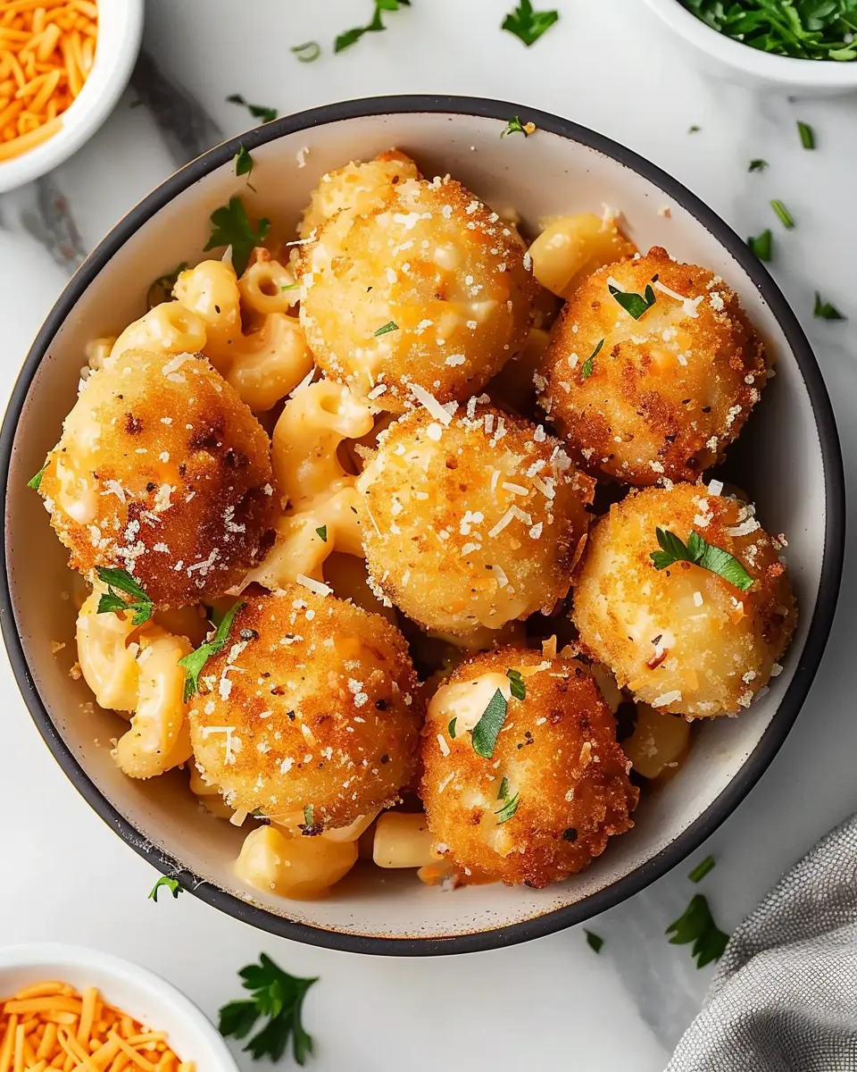 Cheesecake Factory Air Fryer Fried Macaroni and Cheese Balls